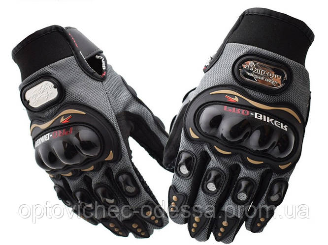 Купить Мотоциклетные перчатки PRO Biker M Серый Хіт продажу!, цена 354 ...