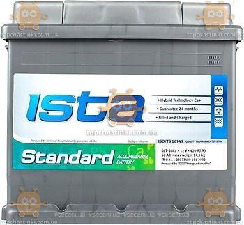 Аккумулятор ISTA 50 А1 Standart (420A) Евро Правый Плюс — Купить ...