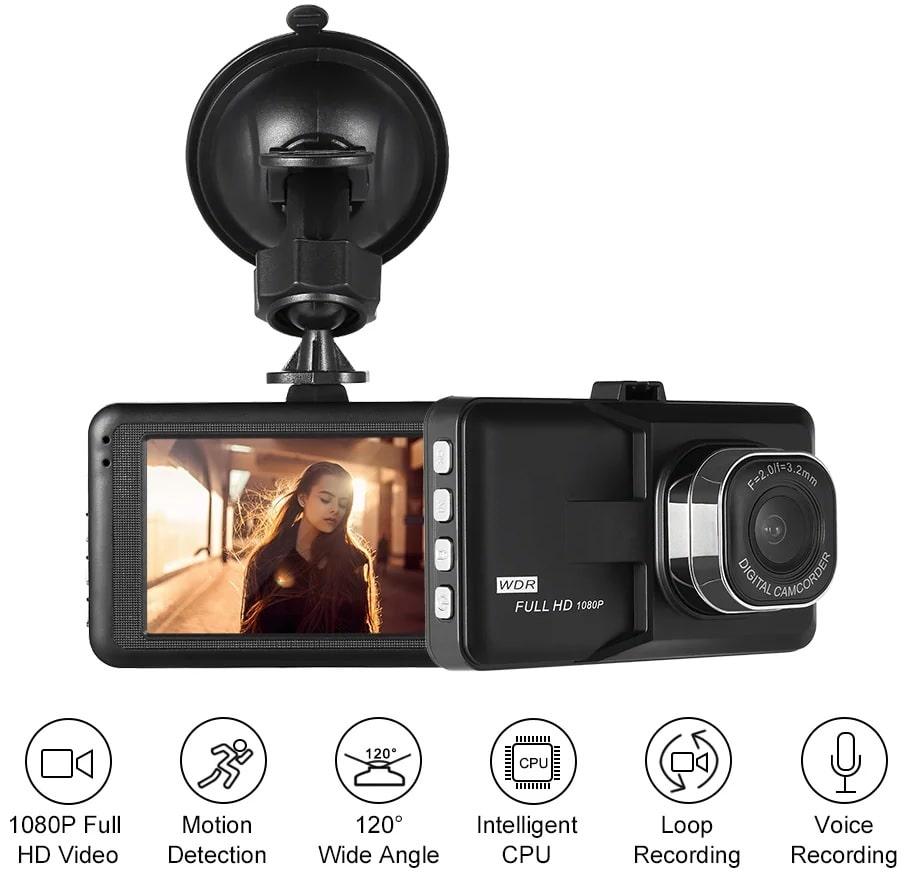 Автомобильный Видеорегистратор DVR Full HD 1080P 2,7" Регистратор в ...