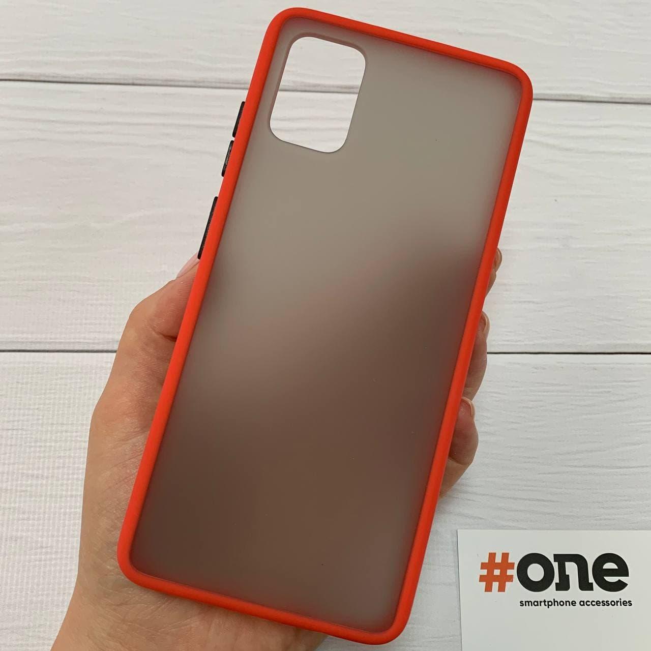 Чехол для Samsung Galaxy A51 с цветными кнопками плотный матовый чехол ...