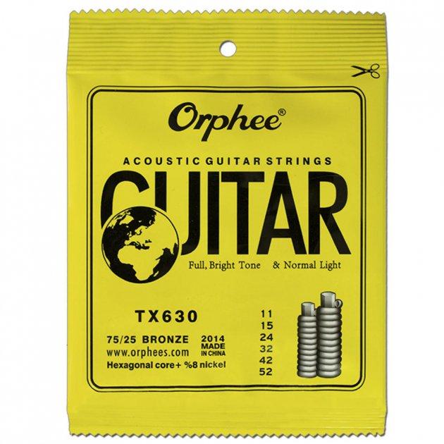 Струны для акустической гитары Orphee TX630 (11-52) Normal light ...