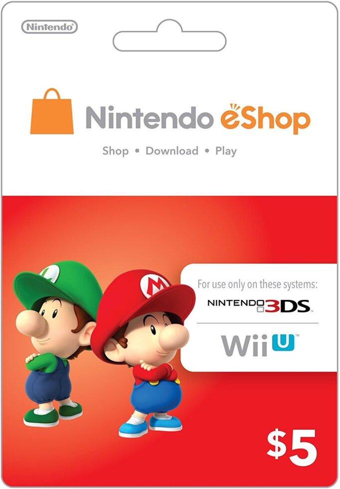 Купить Карта пополнения Nintendo eShop Card $5 (USA) в Киеве от ...