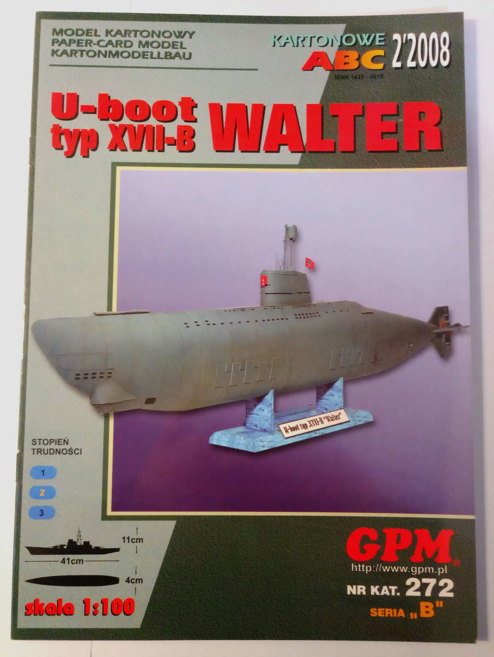 U-boot Typ XVII-B WALTER 1/100 — Купить Недорого на Bigl.ua (1447117377)