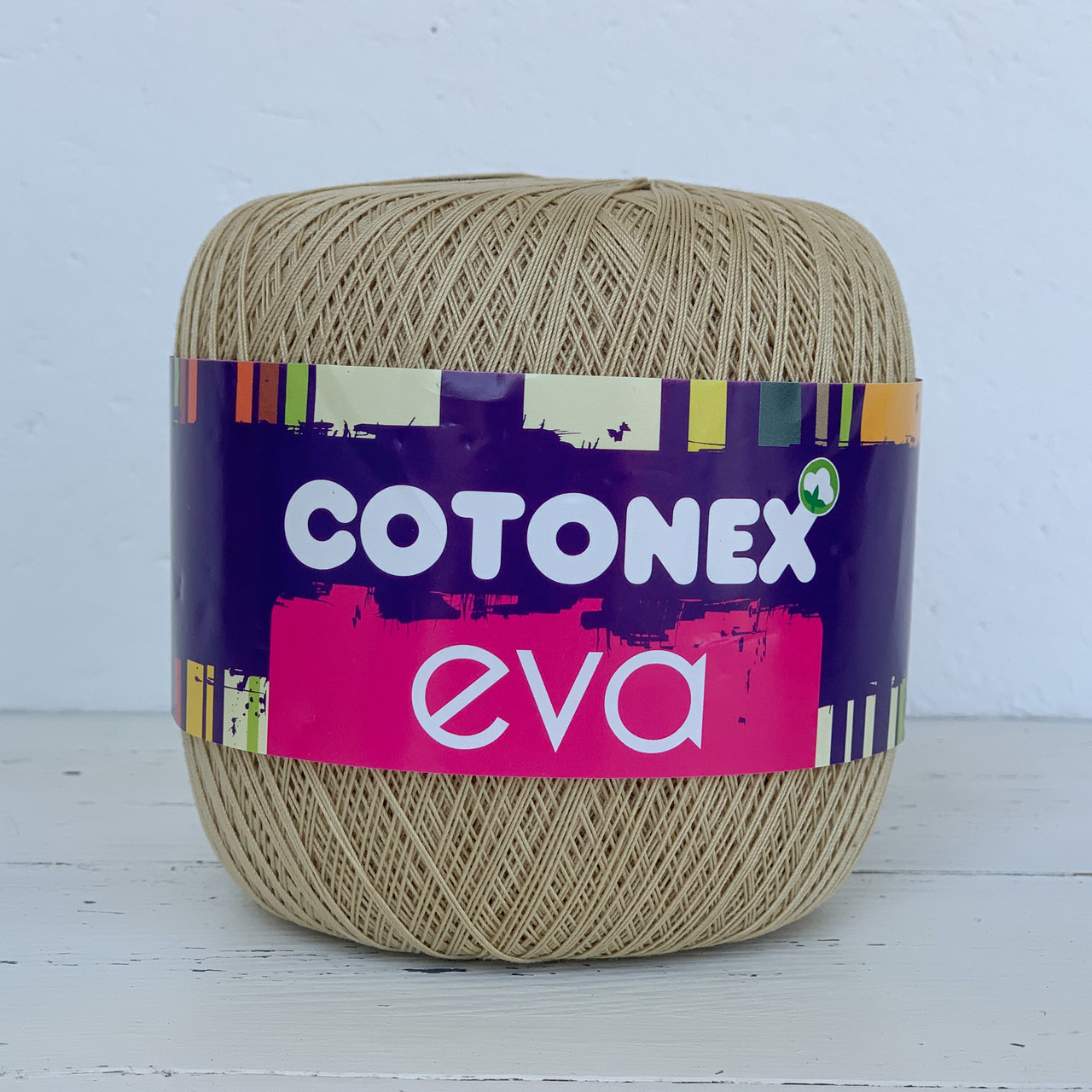 Купити Cotonex EVA (Котонакс Єва) № 284 бежевий (Пряжа бавовна, нитки ...