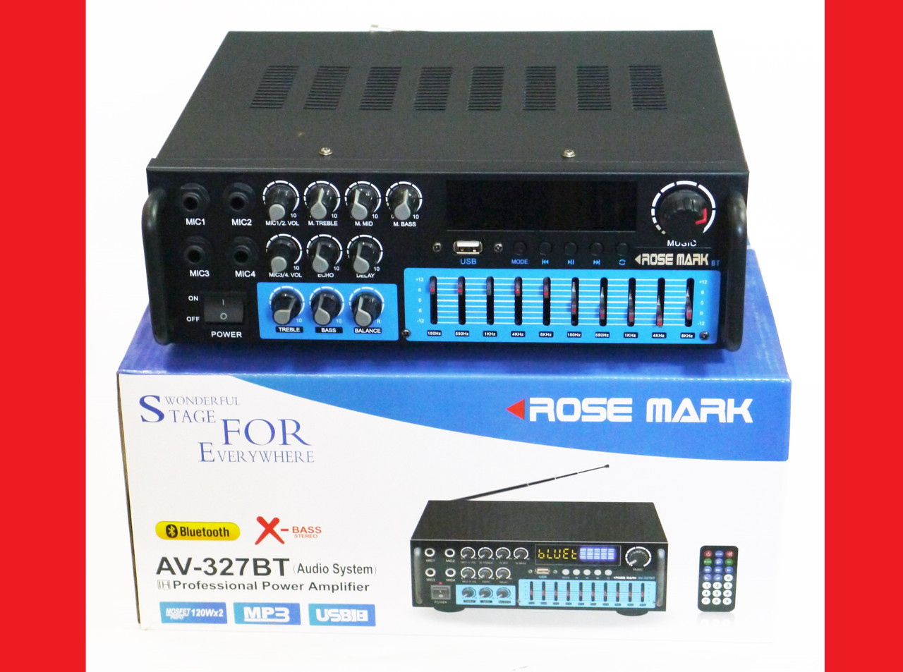 Усилитель Rose Mark AV-327BT Bluetooth Караоке — Купить Недорого на ...