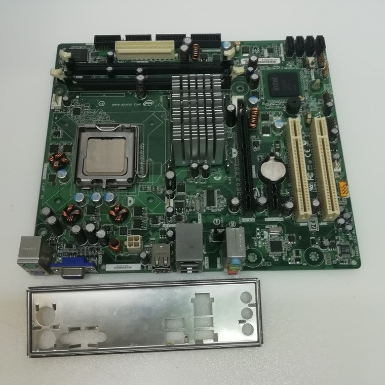 Материнська плата Intel сокет LGA775 DG31PR з відеокартою і процесором ...