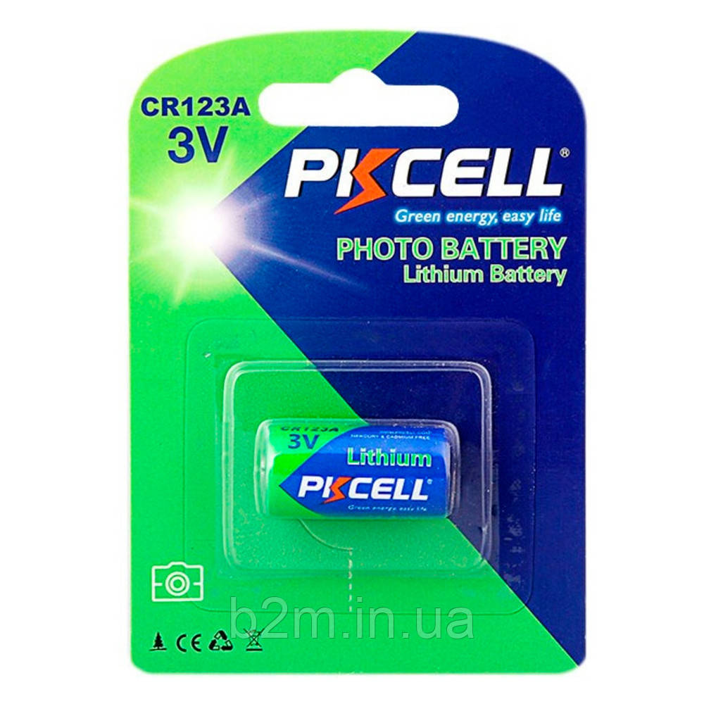 Купить Батарейка литиевая PKCELL 3V CR123A Lithium Manganese Battery ...