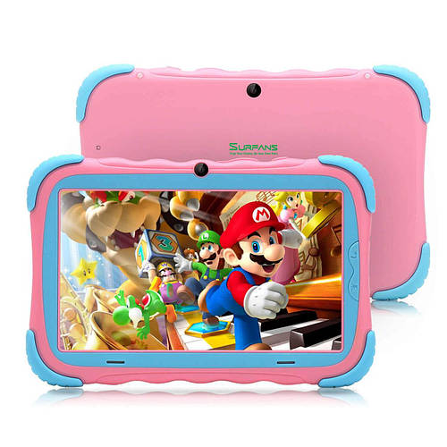 Детский планшет 7" Surfans Y57 Android 9 1/16Gb Розовый Защищённый ...