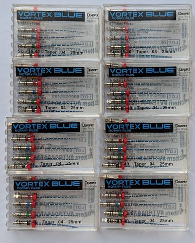 Vortex Blue Файлы Dentsply 6шт/уп, цена: 999 ₴, купить на Prom.ua