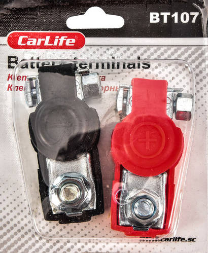 Купить Клеммы аккумуляторные CarLife 2шт ( BT107 ), цена 99 грн — Prom.ua (ID#1450581042)