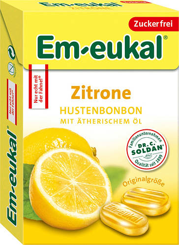 Конфеты мини, Лимон, без сахара Em-eukal, 50 g (Германия) (ID ...