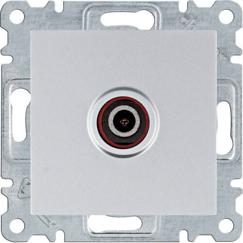 Розетка ТВ HAGER LUMINA серебряная (ID#1451174842), цена: 168.66 ₴, купить на Prom.ua