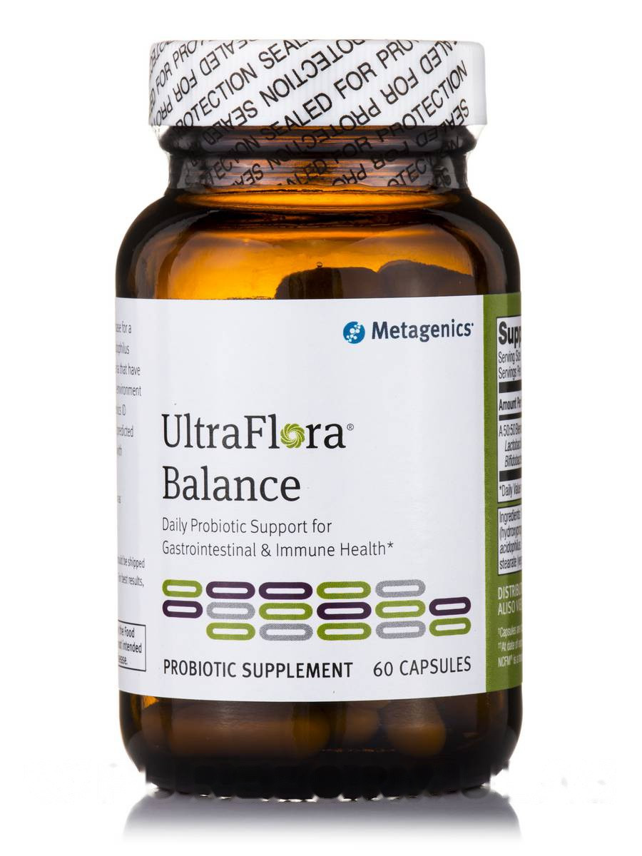 УльтраФлора Баланс, UltraFlora Balance, Metagenics, 60 Капсул BX327 ...