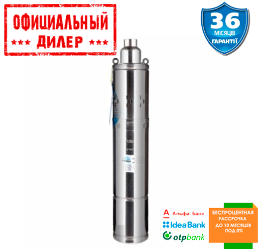 Насос скважинный шнековый Vitals aqua 4DS 1260-0.75r (0.75 кВт, 34 л ...