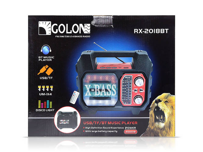 Радиоприемник Golon Bluetooth RX-2018BT 12шт 9781 (ID#1349145887), цена ...