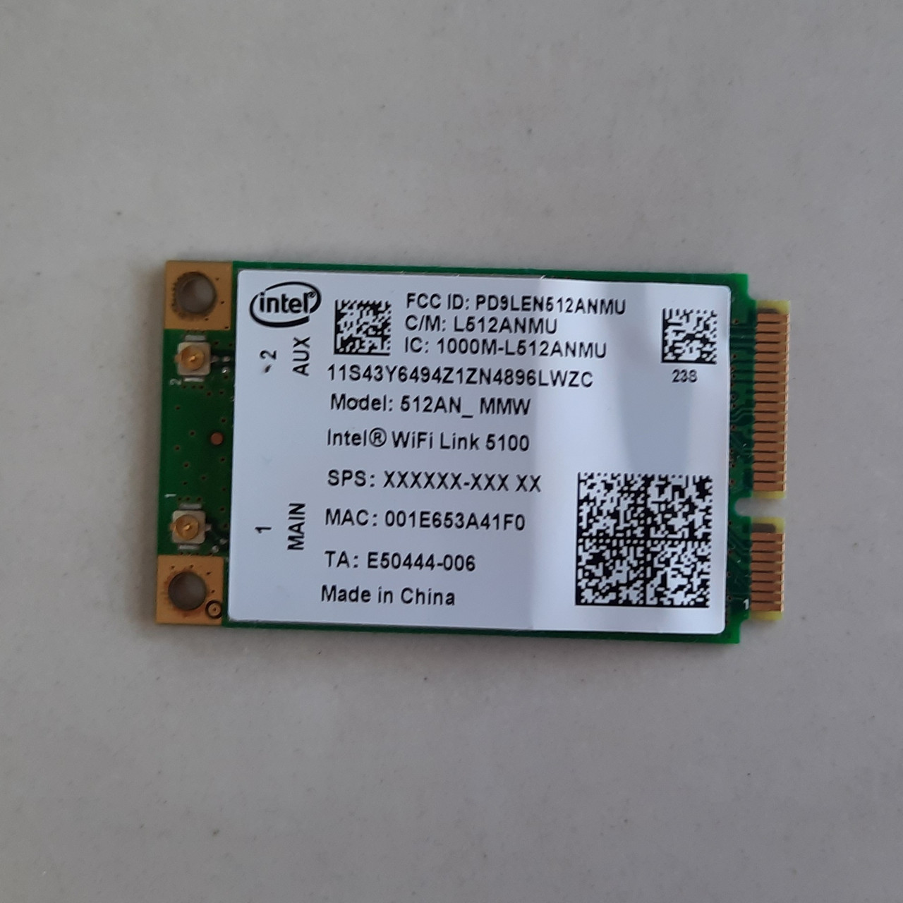 Wi-Fi модуль Intel Link 5100 для ноутбука Lenovo ThinkPad T500, 512AN ...