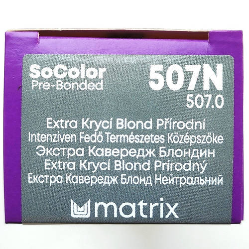507N (блондин) Стойкая крем-краска для седых волос Matrix SoColor Pre ...
