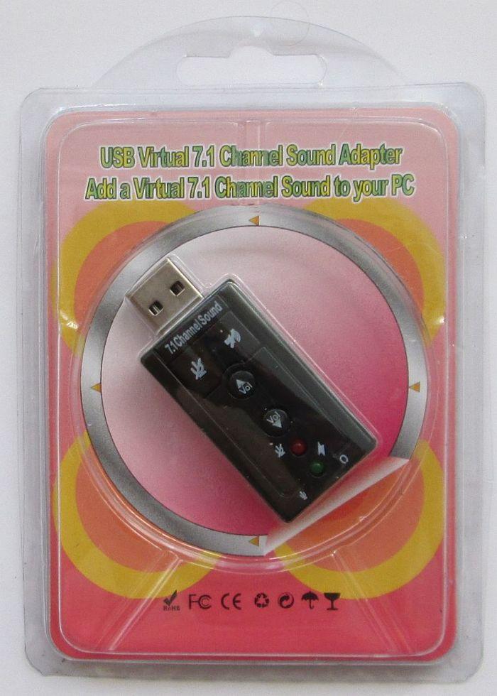 Купить Внешняя звуковая карта USB 7.1 Channel Sound, цена 87 ₴ — Prom ...