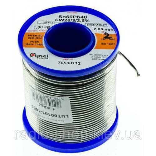 Припой Sn60Pb40 2mm (1kg), цена 1931 грн - Prom.ua (ID#62679590)