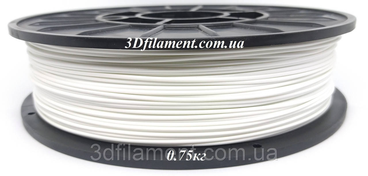 Купить PLA (ПЛА) пластик для 3D принтера Білий 1,75mm 0,75кг, цена 365 ...