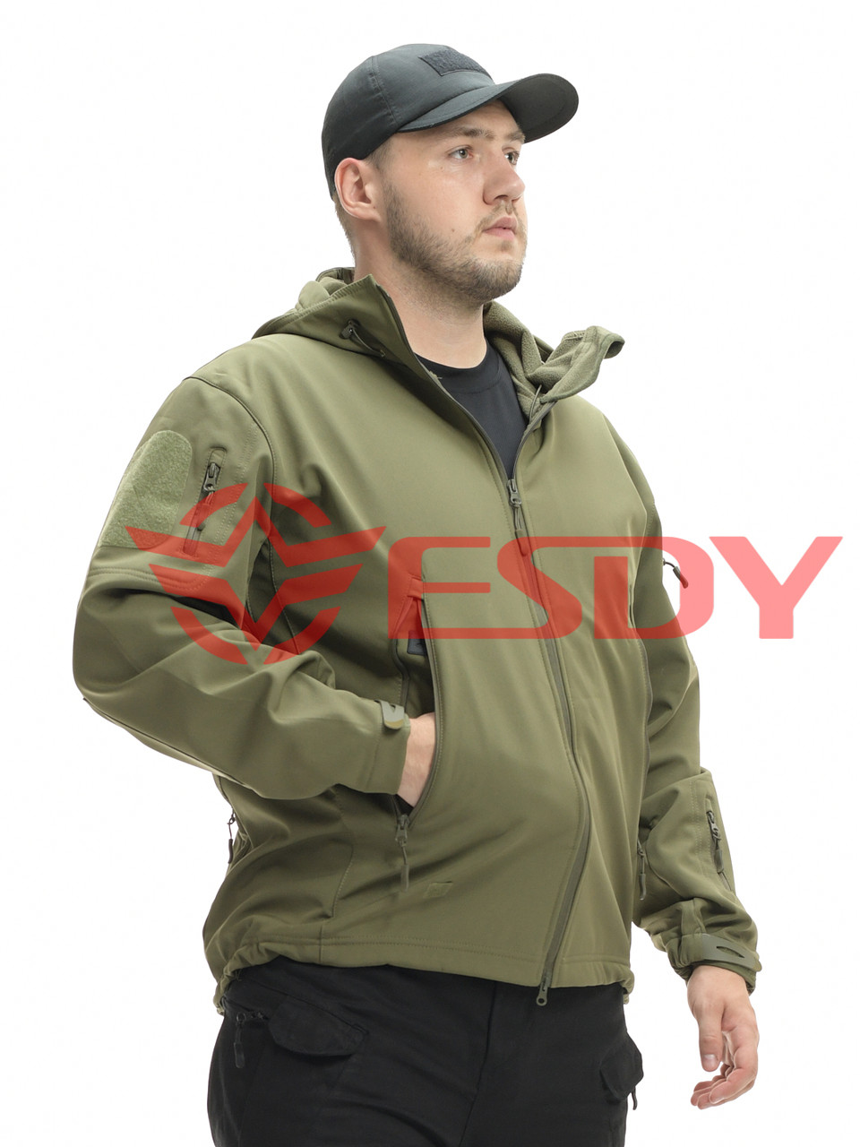 Куртка ESDY Softshell софтшел, тактична 01. Олива: купити оптом. Ціна від виробника. Товар ...