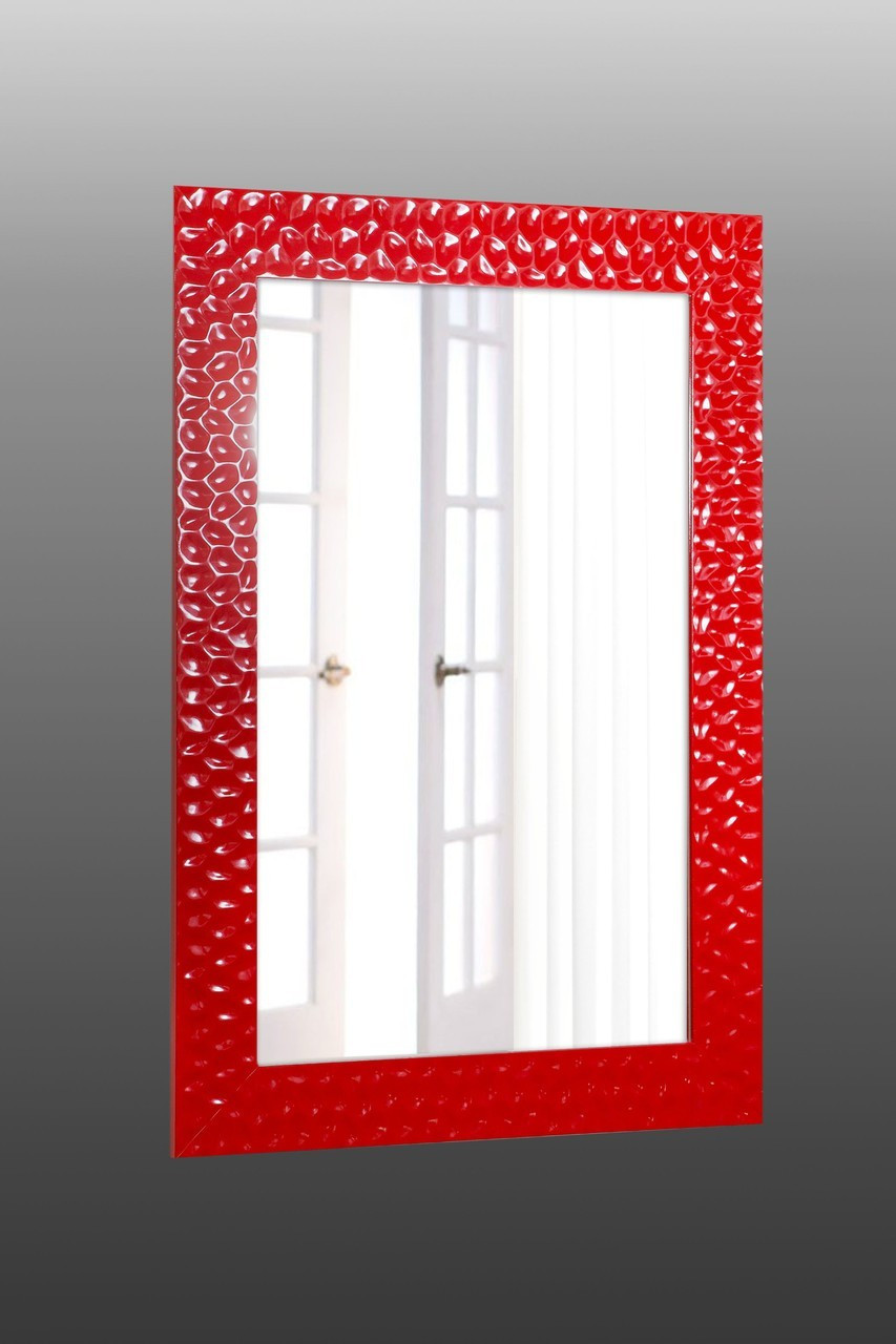 Зеркало настенное в пластиковой рамке АртДекор Sahara red 860x660 ...