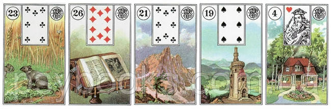 Купить Mlle Lenormand Piatnik - гадальные карты Таро Мадам Ленорман ...