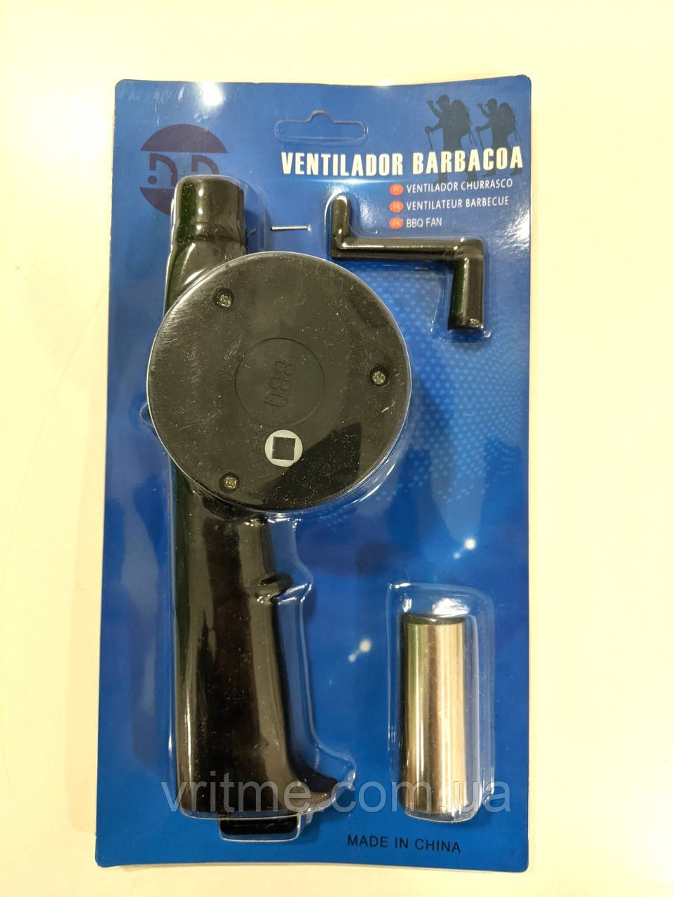 Ручной вентилятор для розжига мангала Ventilador Barbacoa, раздуватель ...