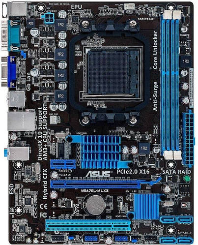 Плата під AMD SAM3+ AM3 ASUS M5A78L-M LX3 на DDR3 ! Розуміє ВСІ 2-6 ...