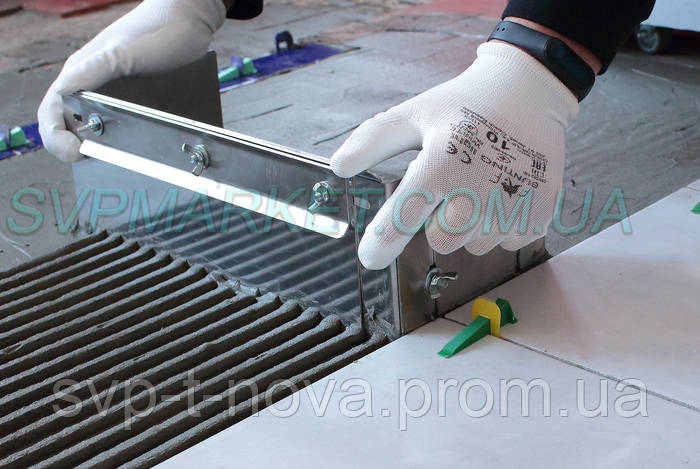 Гребенка раздвижная универсальная для укладки плитки нержавеющая сталь ...