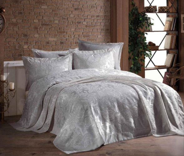 Шенилловые покрывала на кровать и наволочки на большую кровать 240х260 ...