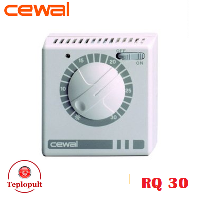 Механічний кімнатний регулятор температури Cewal RQ 30, ціна 462 грн — Prom.ua (ID#1437709073)