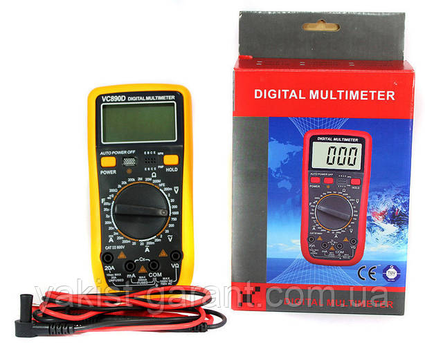 Цифровий мультиметр Digital Multimeter VC890D, ціна: 330 ₴, купити на ...