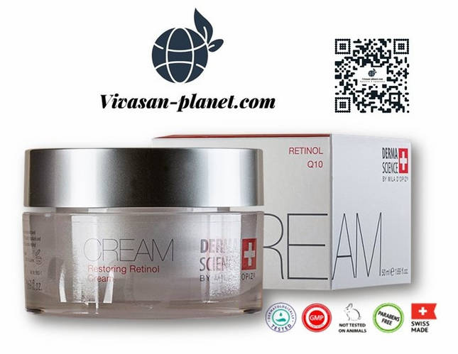 Купить Крем для лица Mila D`Opiz c ретинолом Q10 Вивасан Retinol Day ...
