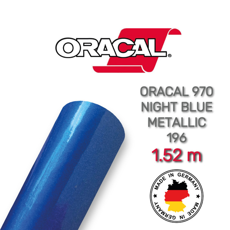 Глянцевая темно-синяя пленка Oracal 970 Night Blue Metallic 196 ...