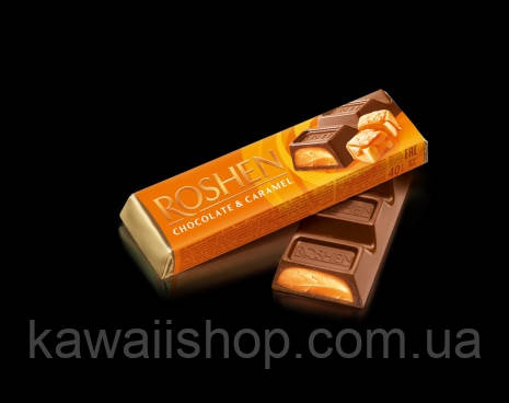 Батон молочно-шоколадний з карамельною начинкою Roshen Рошен (ID ...