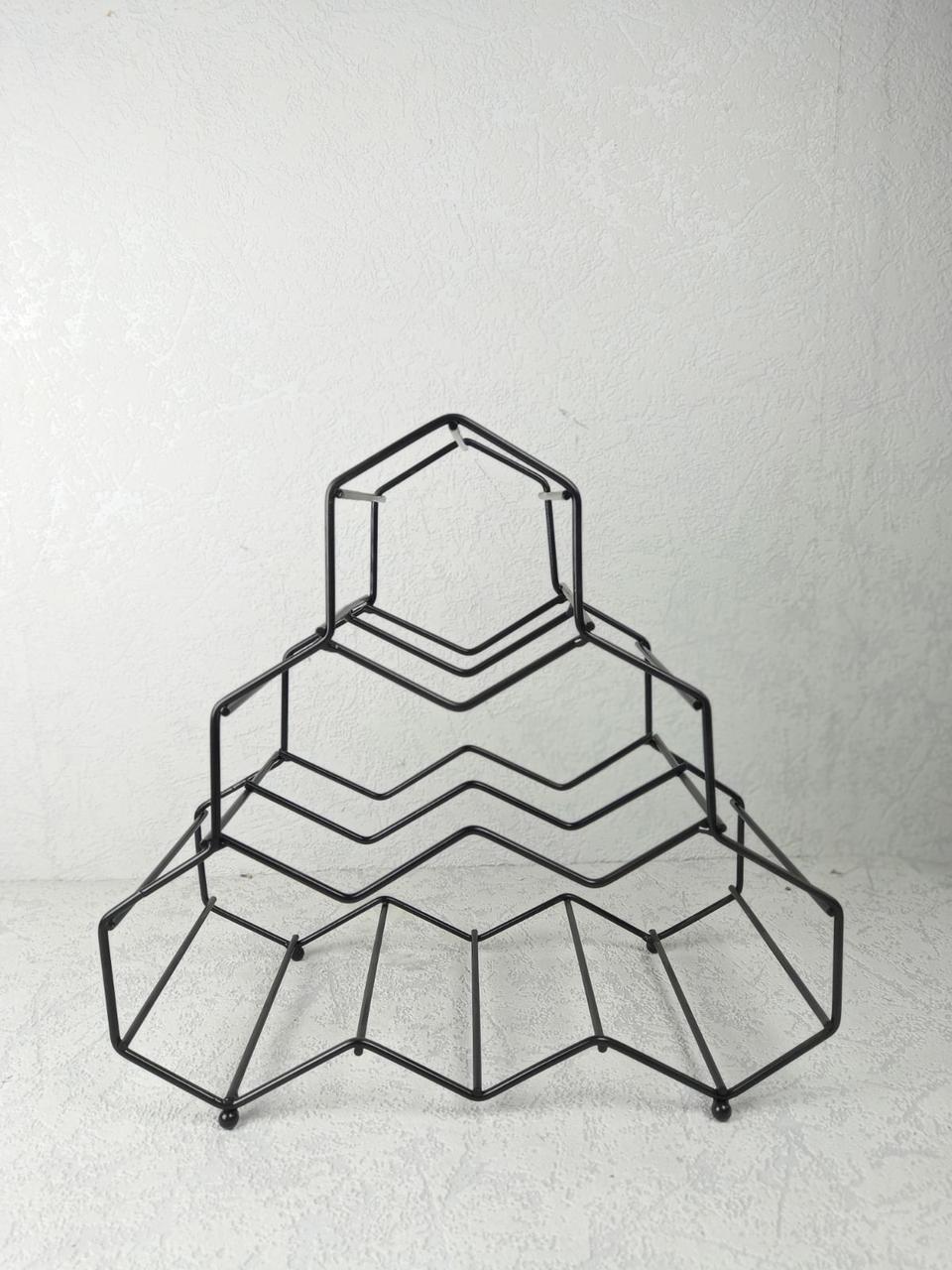 Подставка Под Вино WireDecorArt "Прямоугольная" 30x26 См Черный ...