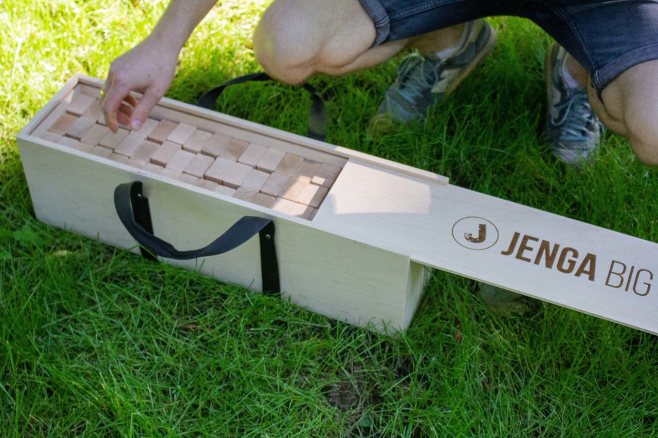 Купити Настільна гра "Jenga BIG" у дерев'яному боксі (велика Дженга ...