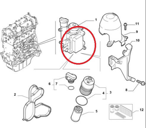 Теплообменник с прокладками Фиат Добло 1.3 дизель, Фиорино, Пунто Van ...