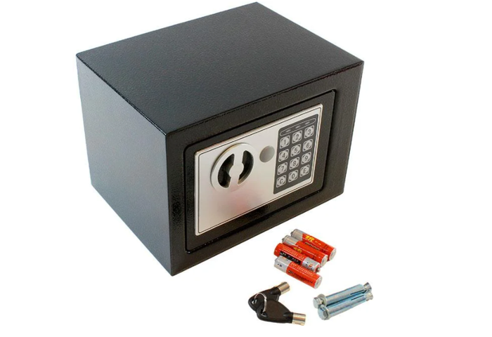 Міні сейф меблевий зламостійкий вогнестійкий офісний міні сейф для дому ...