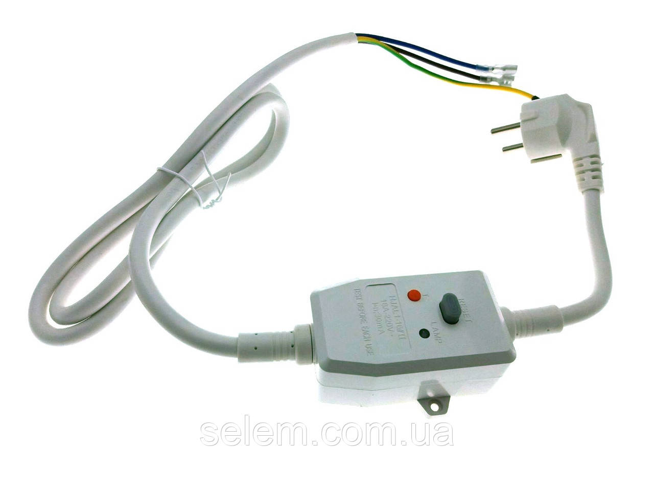 Кабель для подключения бойлера с УЗО защитный 16А / 30mA / 250В / длина ...