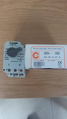 Автомат (реле) защиты двигателя Condor OKN 160 16A Kacher: продажа ...