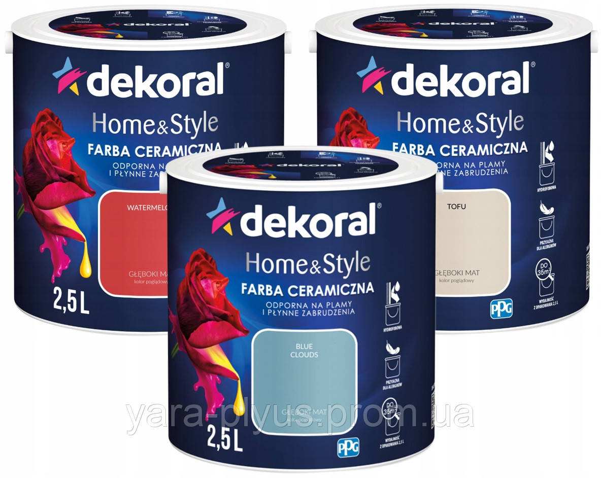 DEKORAL HOME AND STYLE Краска Керамическая Польша. — Купить Недорого на ...