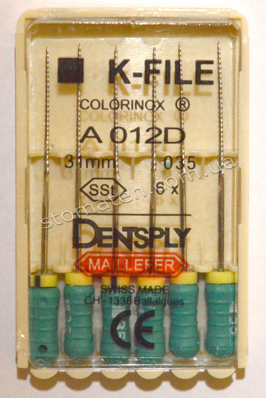 K-File 31мм, уп.6шт, №035, Dentsply Maillefer: продажа, цена в Ровно ...