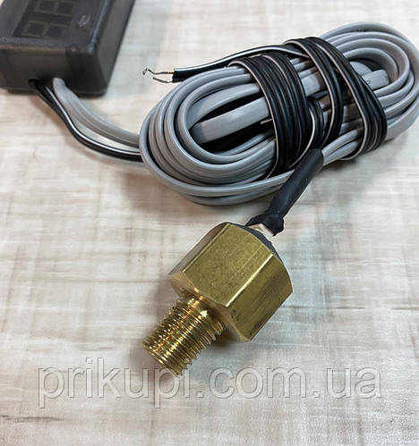 Цифровой электронный датчик давления масла 12 вольт Ø 12х1.5 мм (ID ...