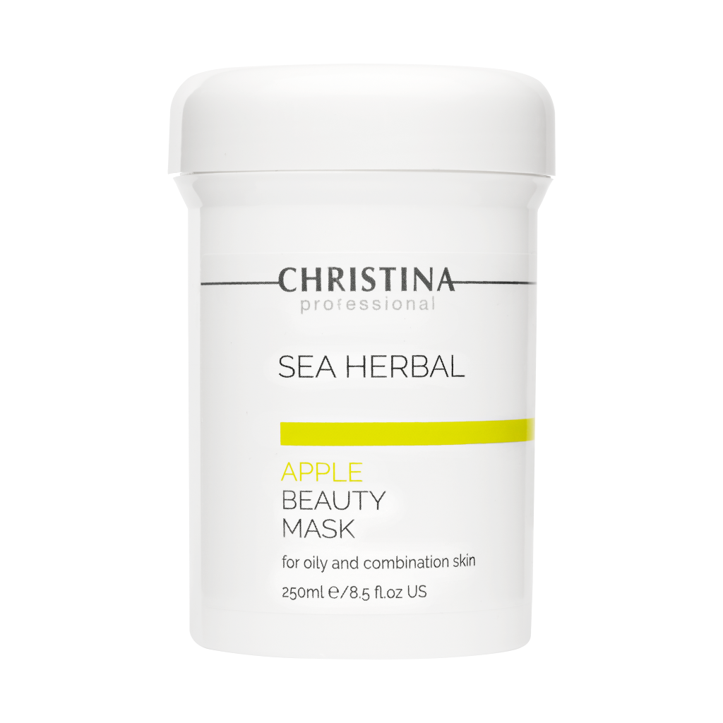 Яблочная Маска для Жирной и Комбинированной Кожи Christina Sea Herbal ...
