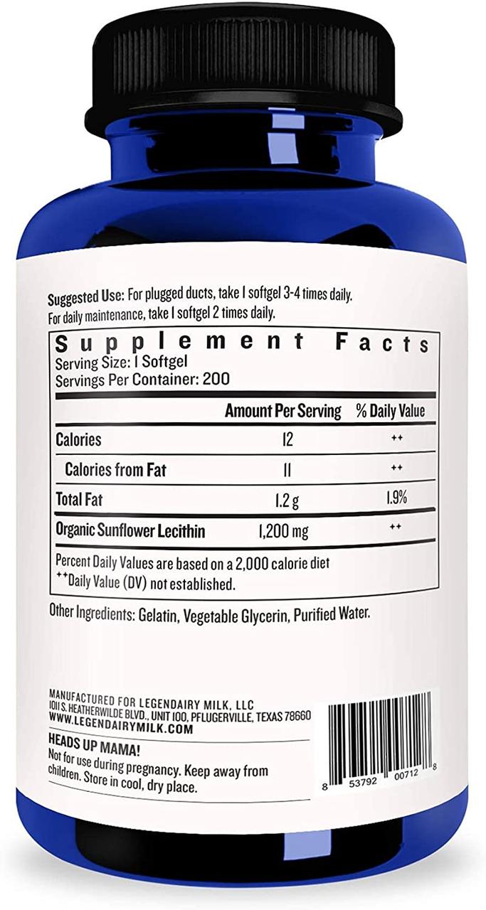 Legendairy Milk Sunflower Lecithin Organic / Органічний лецитин із ...