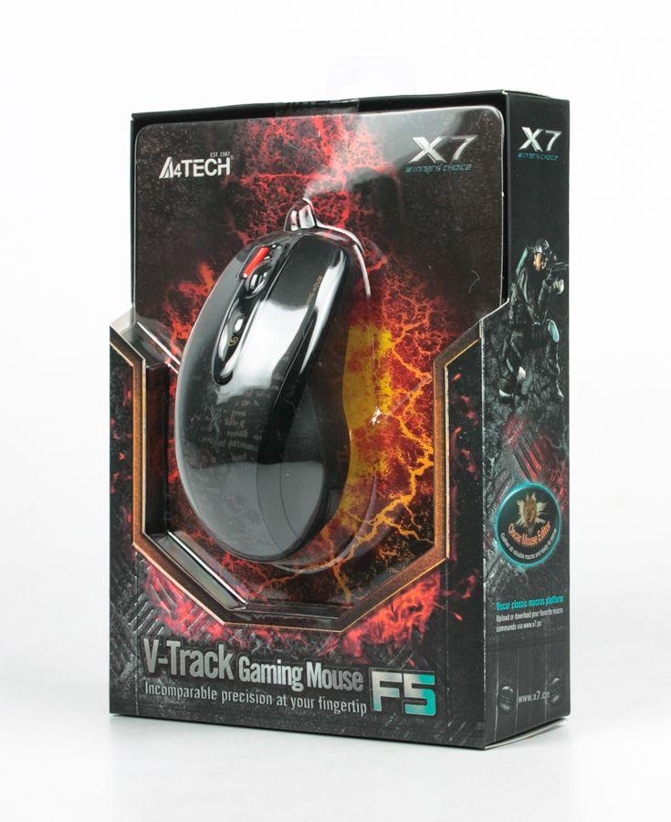 Ігрова миша A4Tech X7 F5 USB чорна, дротова, геймерська мишка а4 х7 ...