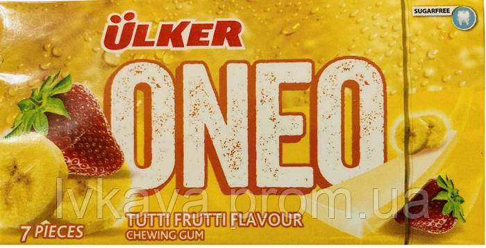 Купити Жувальна гумка Ulker Oneo Tutti Frutti , 14 гр, ціна 7.50 грн ...