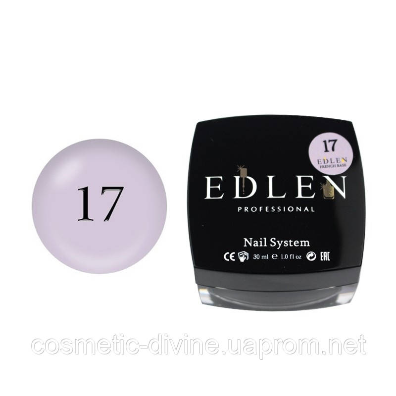 Купить EDLEN French Rubber Base Френч База 30 мл № 17, цена 380 ₴ — Prom.ua (ID#1468174147)